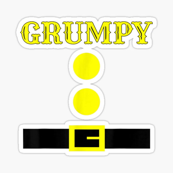 "Grumpy Dwarf Halloween Costume " Sticker by LunaDoves | Redbubble