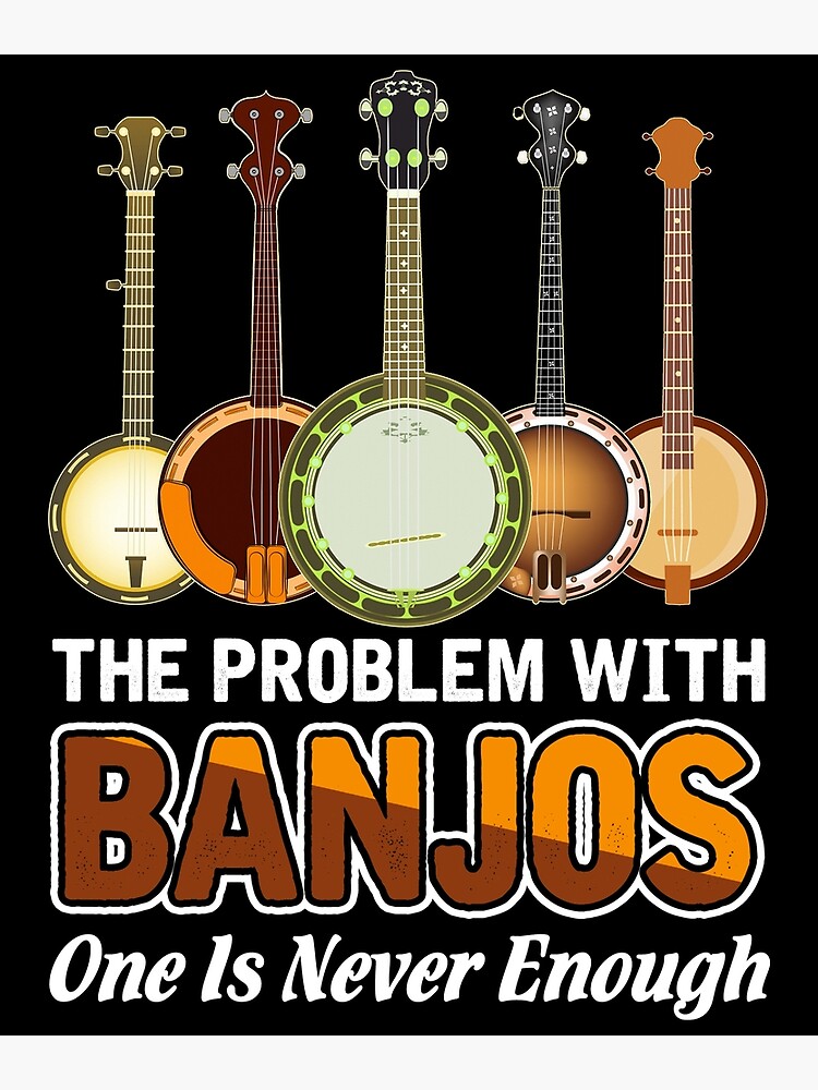 "Funny Banjos" Framed Art Print for Sale by BiTee | Redbubble