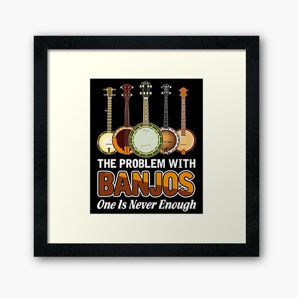 "Funny Banjos" Framed Art Print for Sale by BiTee | Redbubble