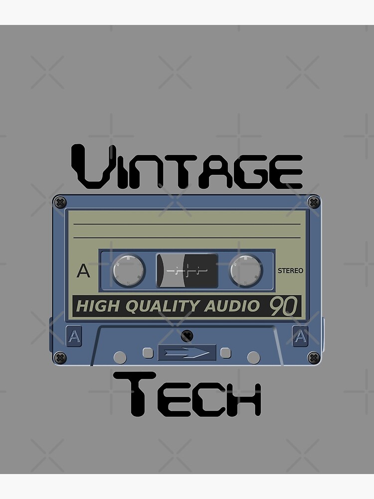 "Vintage Tech - Cassette Tape Old Retro Technology" Poster by VintageTC ...