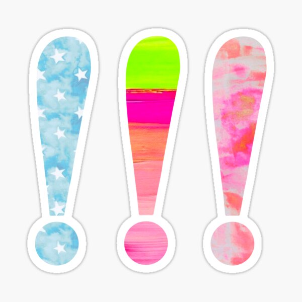 Exclamation Point Stickers | Redbubble