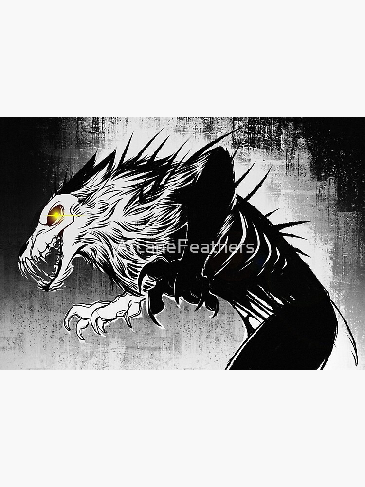 "Blighted Werewolf" Sticker for Sale by ArcaneFeathers | Redbubble
