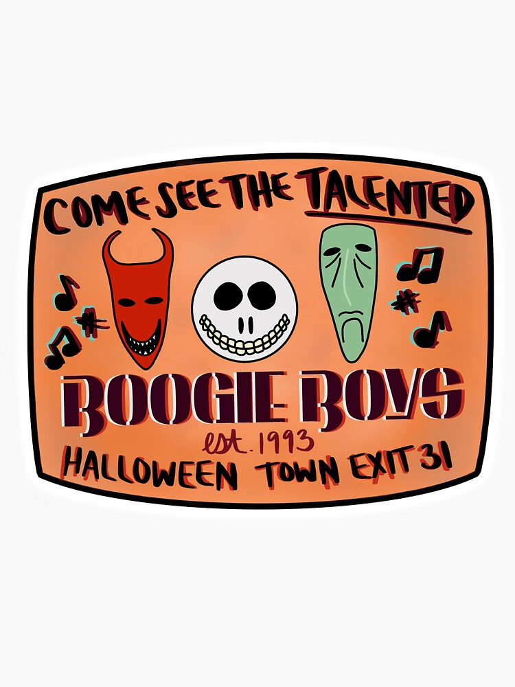 "Boogie Boys" Sticker for Sale by WickedBatch | Redbubble