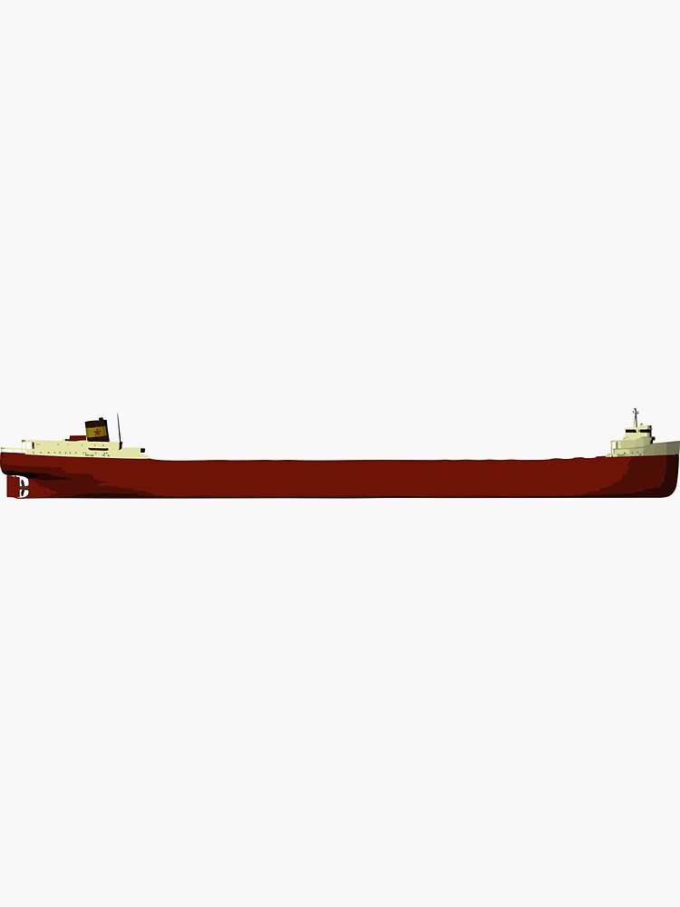 "SS Edmund Fitzgerald" Sticker by rexuc121 | Redbubble