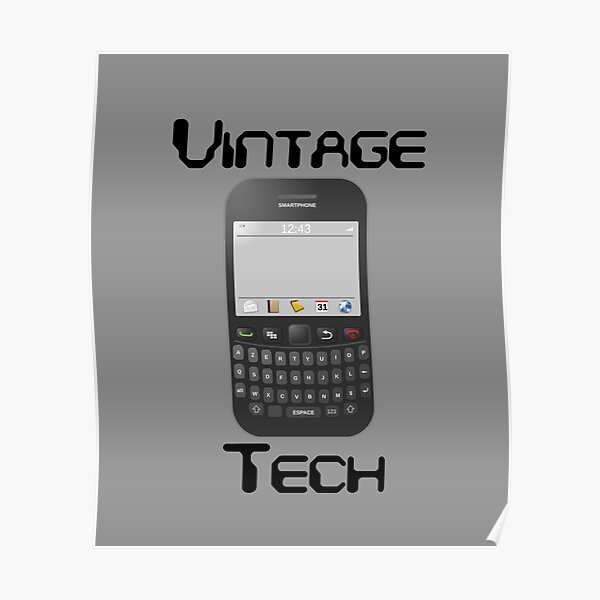 "Vintage Tech - SmartPhone Old Retro Technology" Poster by VintageTC ...