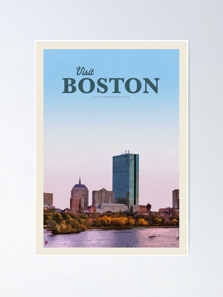 "Visit Boston " Poster for Sale by Callum Gardiner | Redbubble