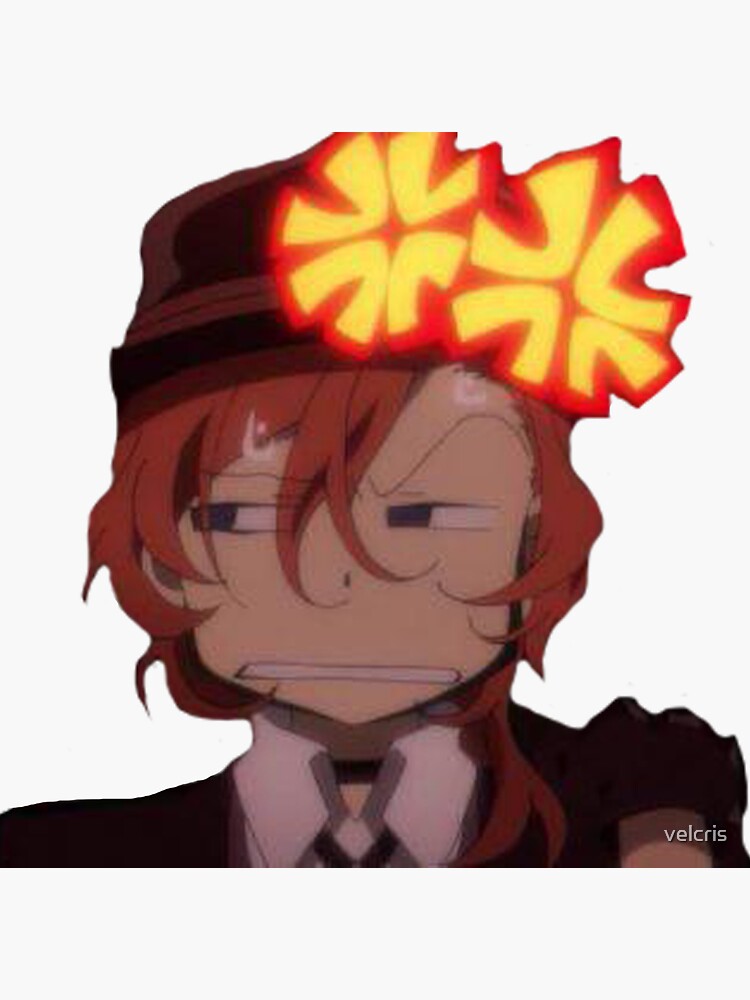 "annoyed chuuya " Sticker by velcris | Redbubble