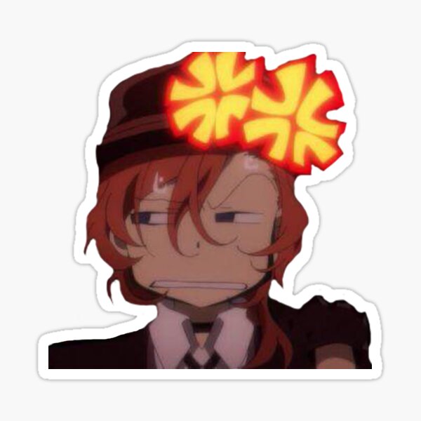 "annoyed chuuya " Sticker by velcris | Redbubble