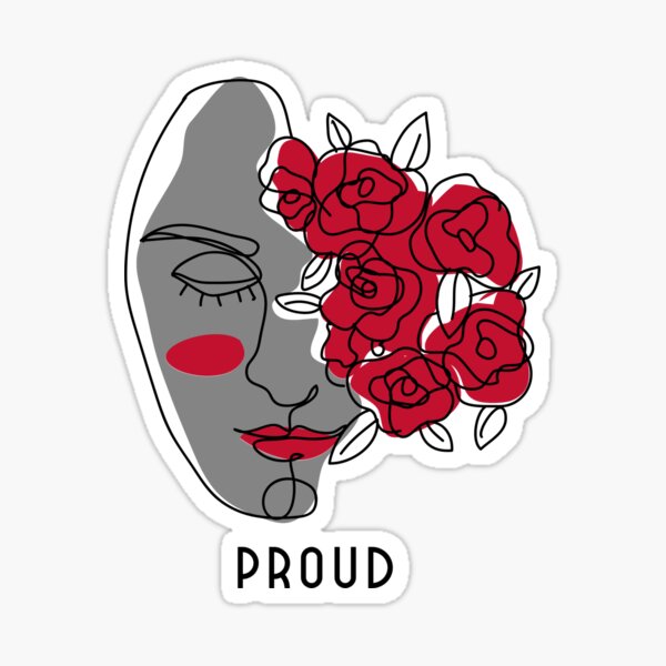 "Proud" Sticker for Sale by Ellylove | Redbubble