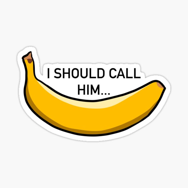 "I should call him... meme" Sticker for Sale by Ondis | Redbubble