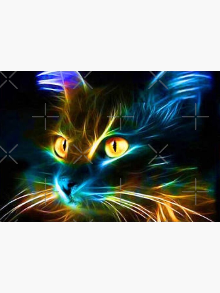 "Rainbow Neon Cat" Mask for Sale by aarongy1234 | Redbubble