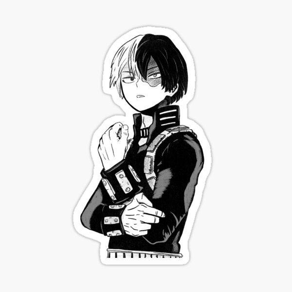"My Hero Academia - Shoto Todoroki" Sticker by Laurakici | Redbubble