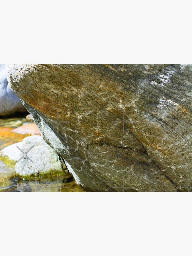 "Textured Rock Water Reflection" Poster for Sale by NomadMessenger ...