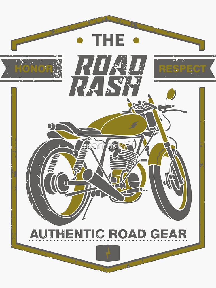 "Road Rash" Sticker for Sale by warrock21 | Redbubble