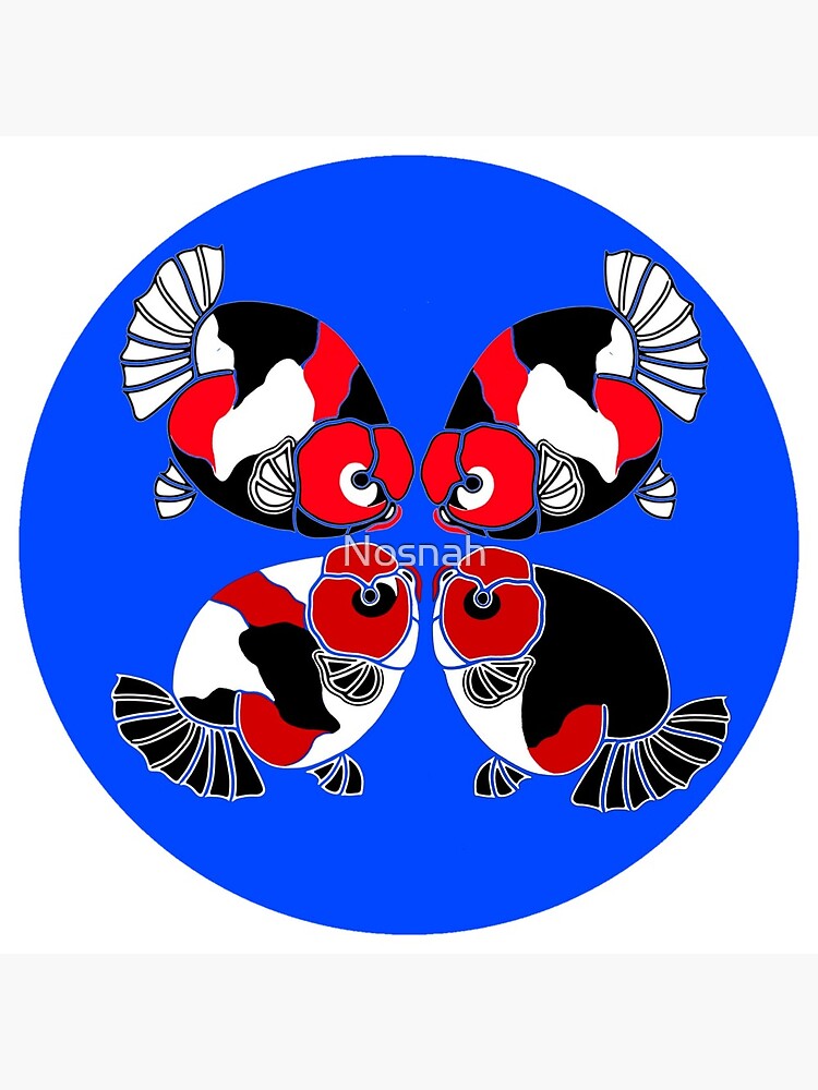 "Ranchu Goldfish Logo 1006" Art Print for Sale by Nosnah | Redbubble