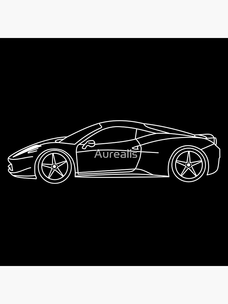 "Ferrari 458 " Sticker for Sale by Aurealis | Redbubble