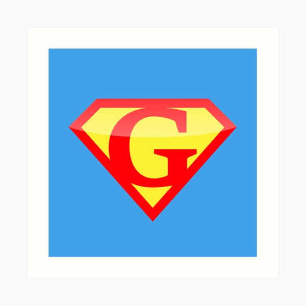"Superhero symbol. Letter G logo." Art Print for Sale by waldemart ...