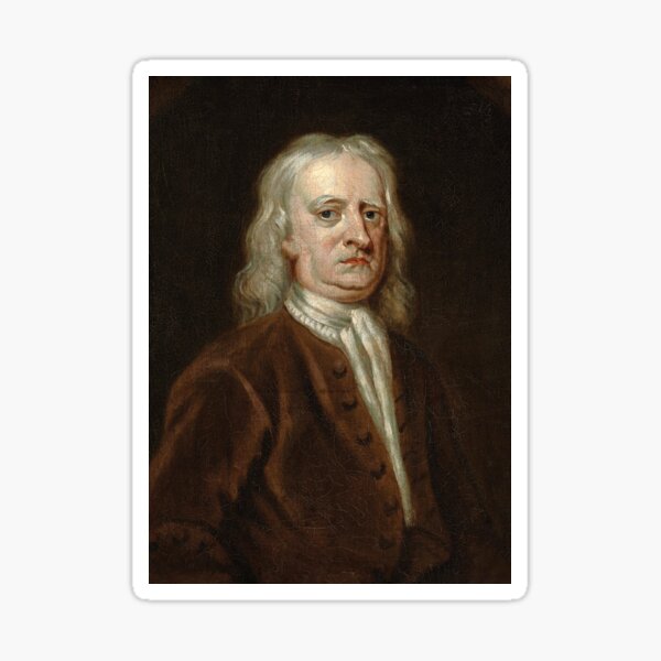 "Isaac Newton" Sticker for Sale by anatudor | Redbubble