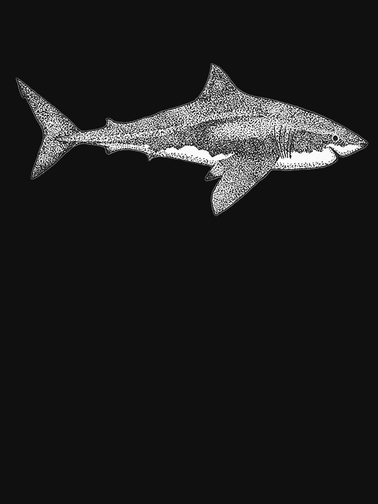 "Stippling Shark" T-shirt by AngusHillsArt | Redbubble
