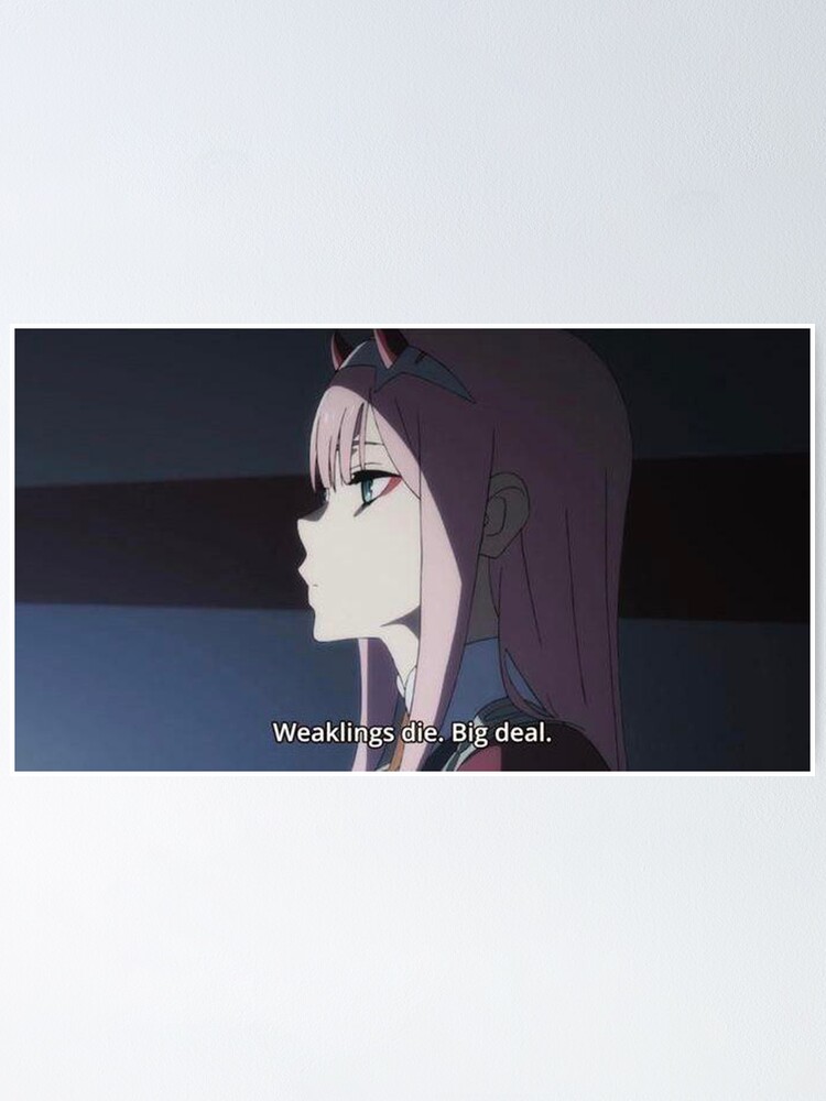 "Zero Two Meme" Poster by dumbanimememes | Redbubble