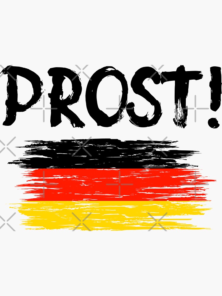 "Prost! Oktoberfest Bavarian German Flag" Sticker by MagicBoutique ...