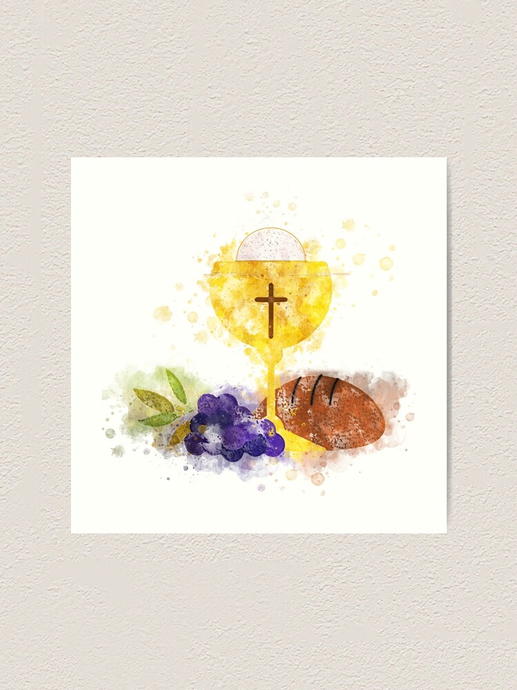 "First Holy Communion watercolor 15" Art Print for Sale by neteor ...