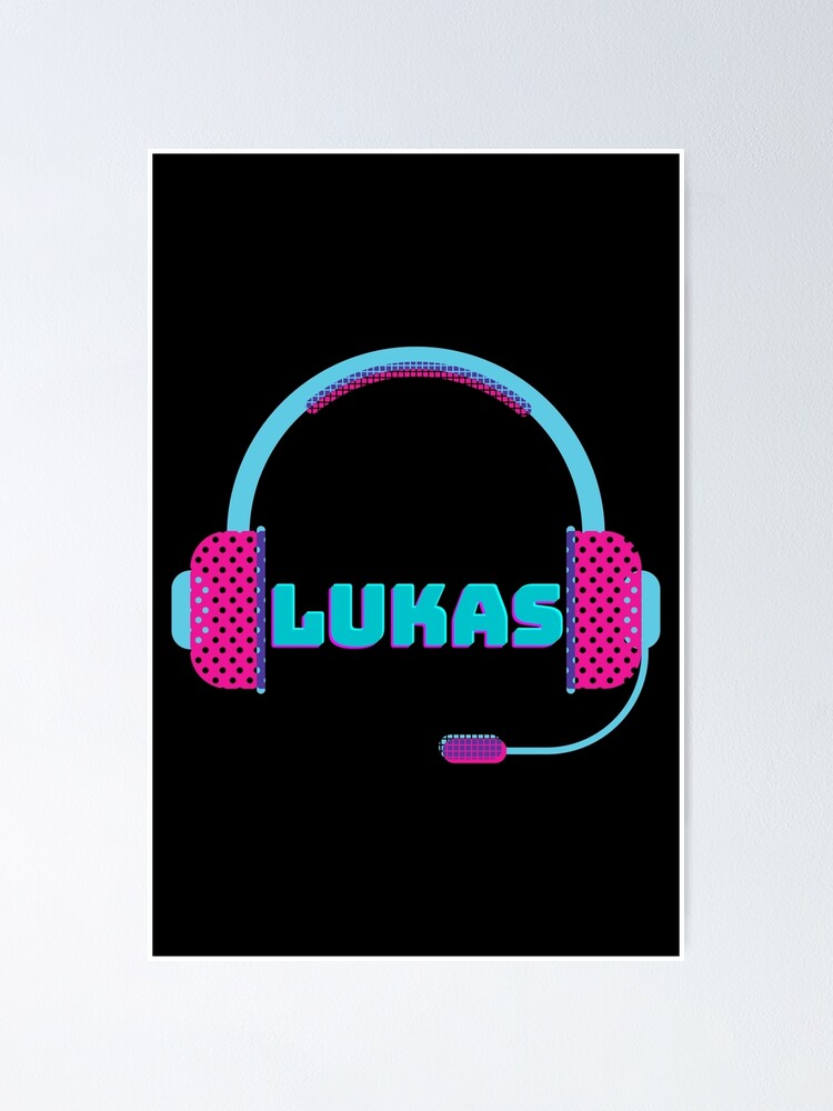 Póster «First Name Lukas - Baby Names Boy Lukas - Lindos auriculares ...