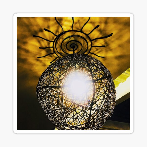 "Elegant Ceiling Light" Sticker for Sale by Luxxe87 | Redbubble