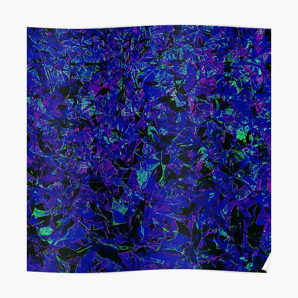 " Cluster of purple and turquoise leaves " Poster for Sale by Markflow ...