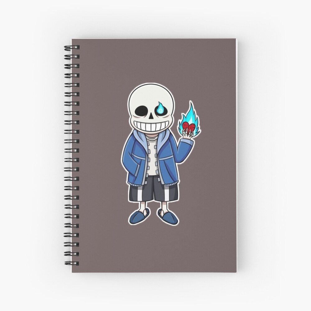 "Undertale - Sans" Spiral Notebook by fagenorn | Redbubble