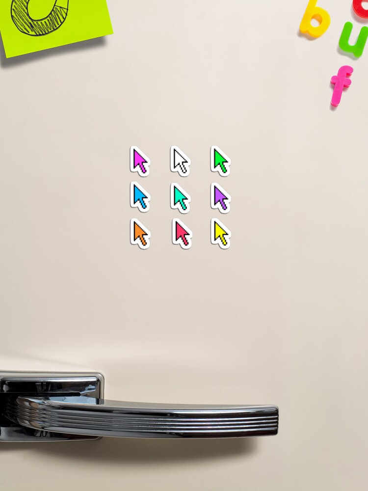 "rainbow cursors (x9)" Magnet for Sale by Elena Diamantopoulou | Redbubble