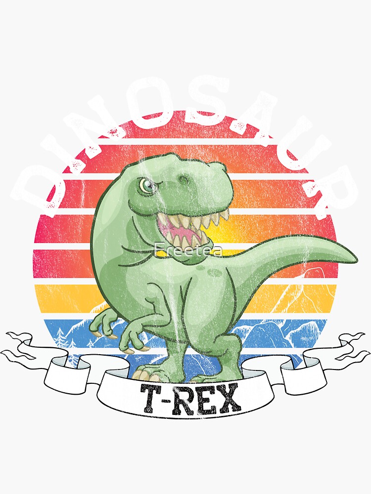 "T Rex Relax Dino Tyrannosaurus Rex" Sticker for Sale by Freetea ...