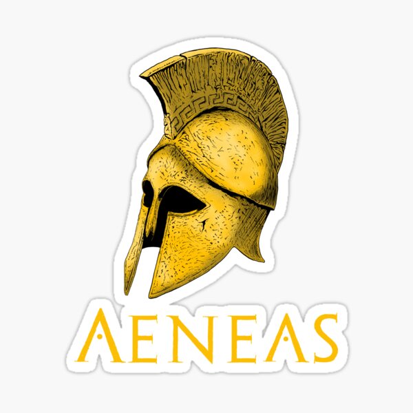 "Ancient Greek & Roman Mythology - Aeneas - Trojan War" Sticker for ...
