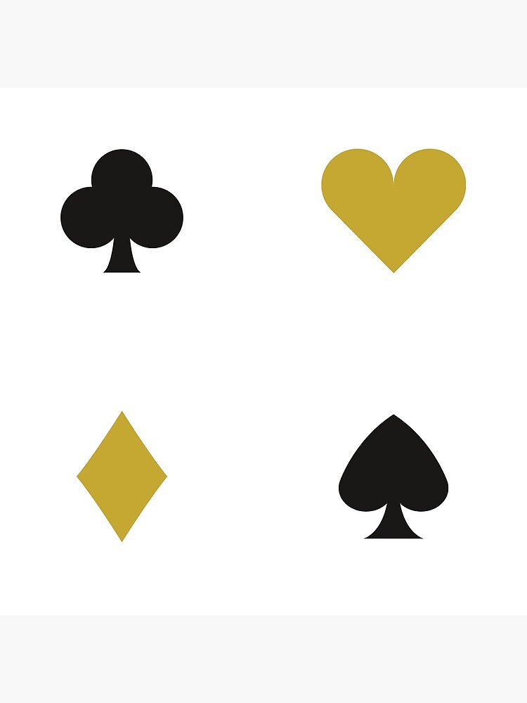"Black And Gold Poker Symbol Icons" Art Print for Sale by balazsk ...