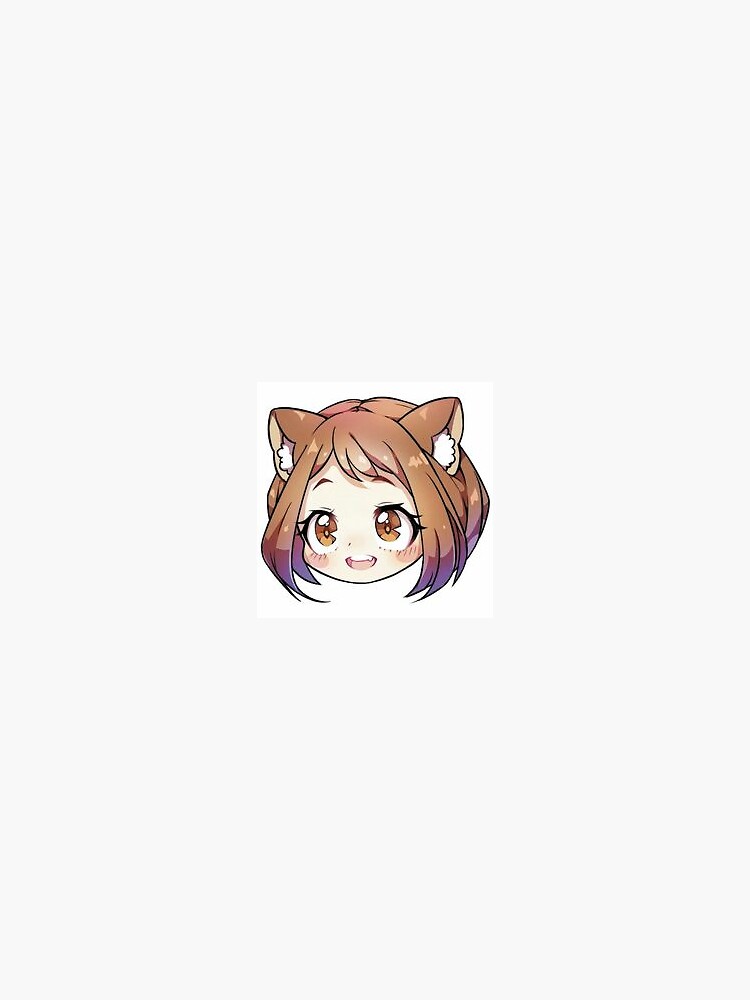 "Ochaco Uraraka Cat " Sticker for Sale by MoshiDoshi | Redbubble
