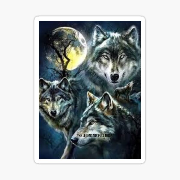 "THE WOLF PACK" Sticker for Sale by TRESOR1089 | Redbubble