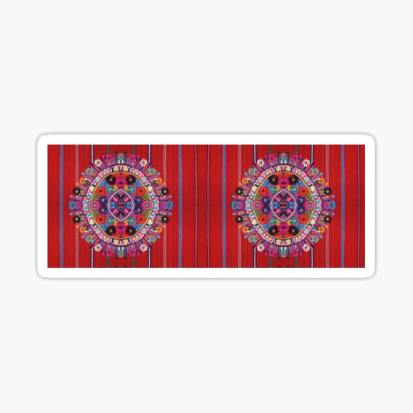 "Flower Circles Mayan Design" Sticker by KatunMayaDesign | Redbubble