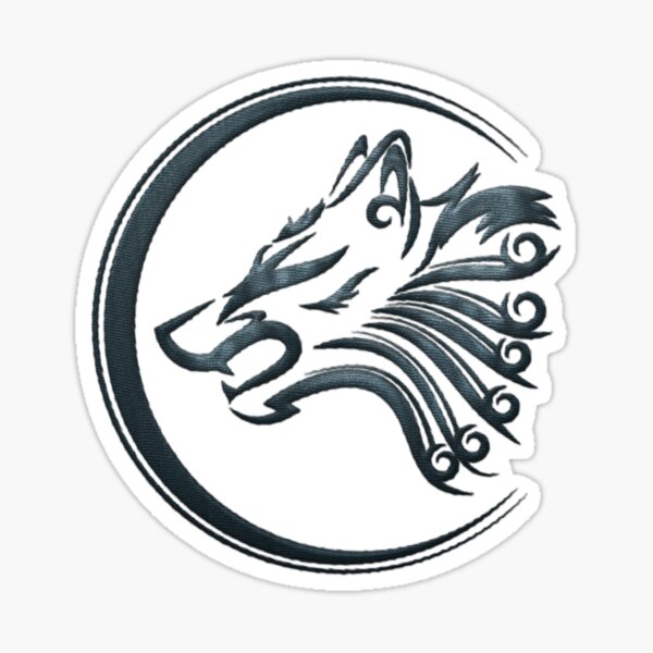 "Wolf Tattoo" Sticker for Sale by Lil-Lil-Cute | Redbubble