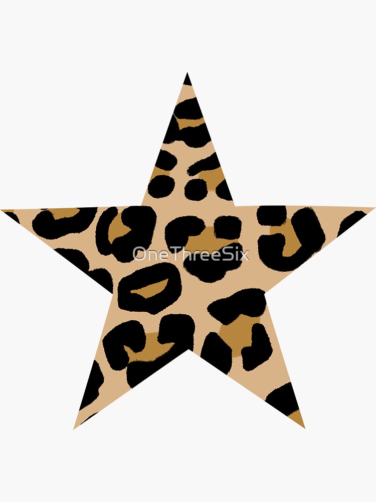 "Large Print Leopard Spots" Sticker for Sale by OneThreeSix | Redbubble