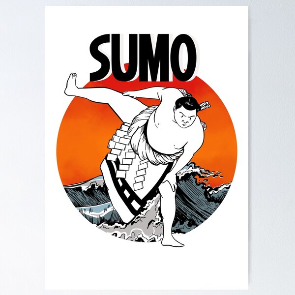 "Sumo" Poster for Sale by Artthree | Redbubble