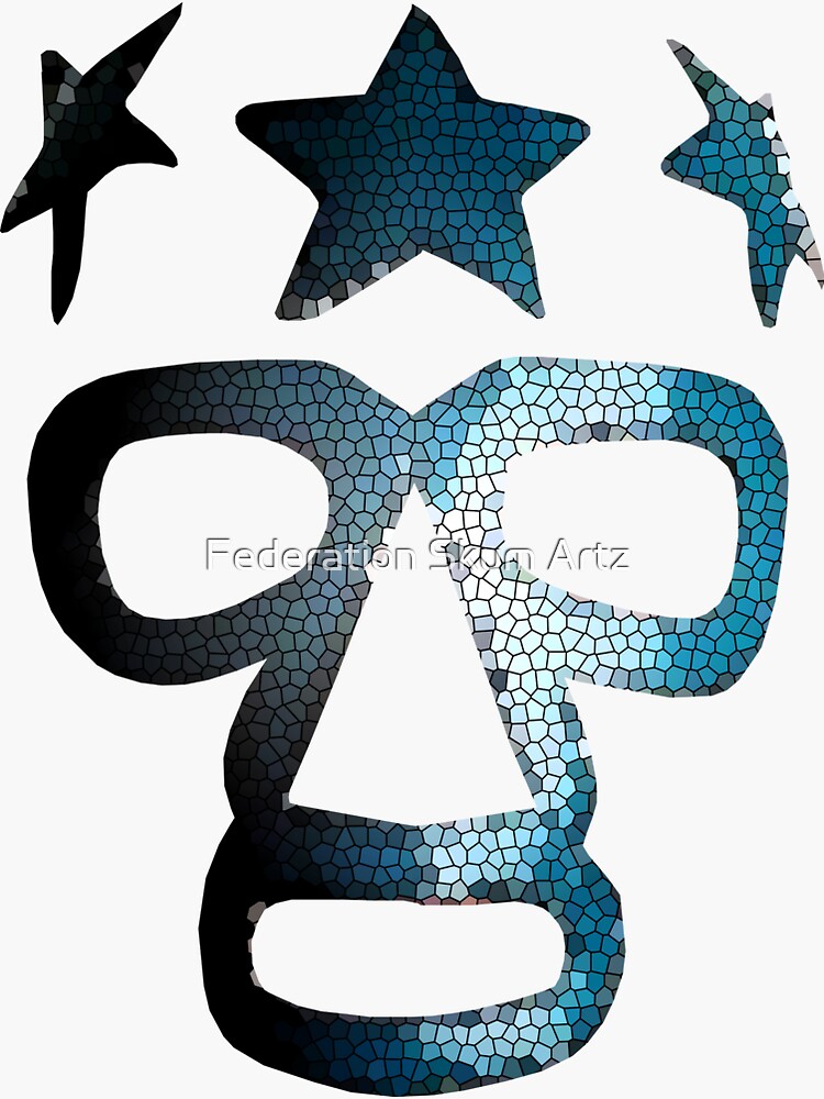 "Masked Superstar in stained glass" Sticker by herogear | Redbubble