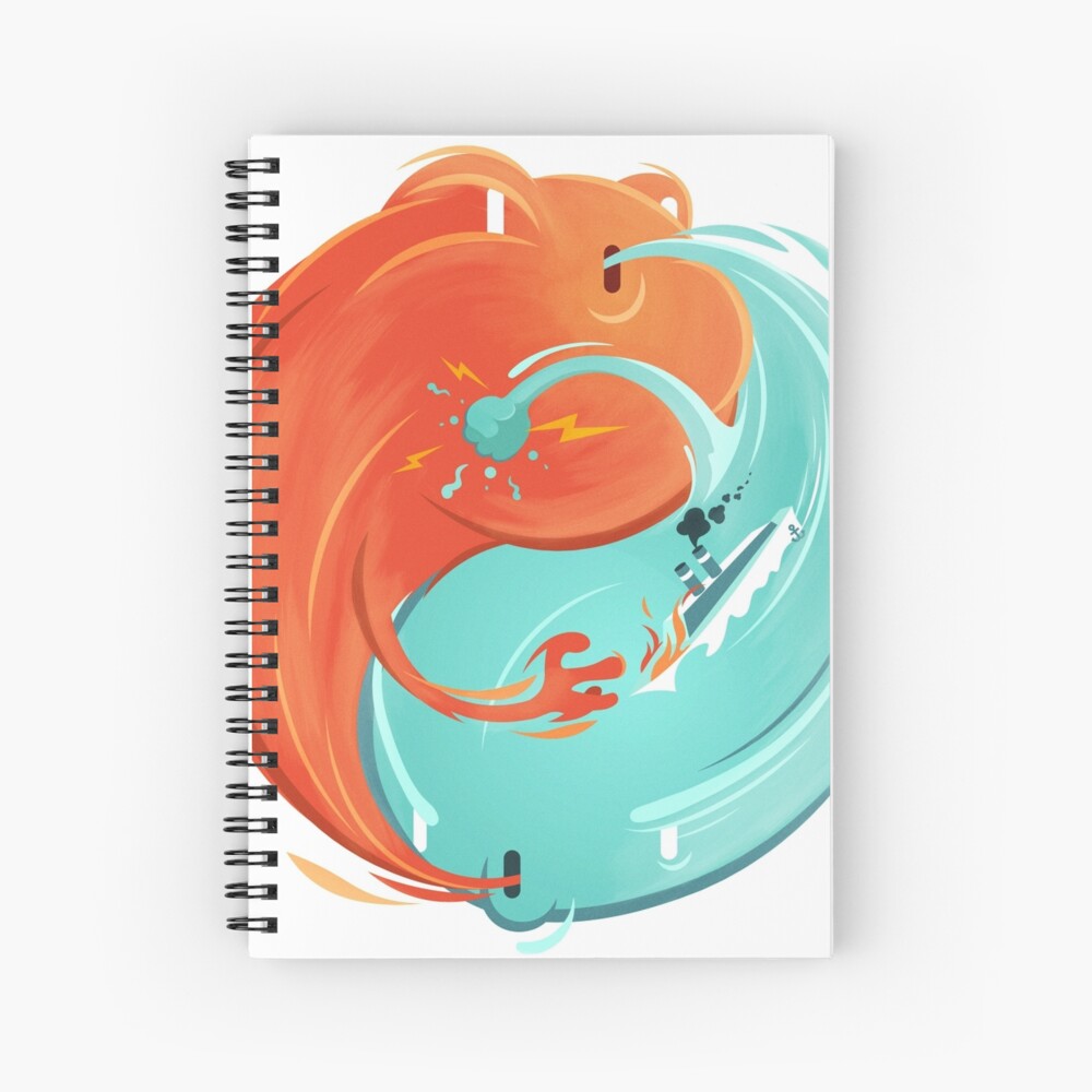 "YIN YANG" Spiral Notebook for Sale by alexdimella | Redbubble