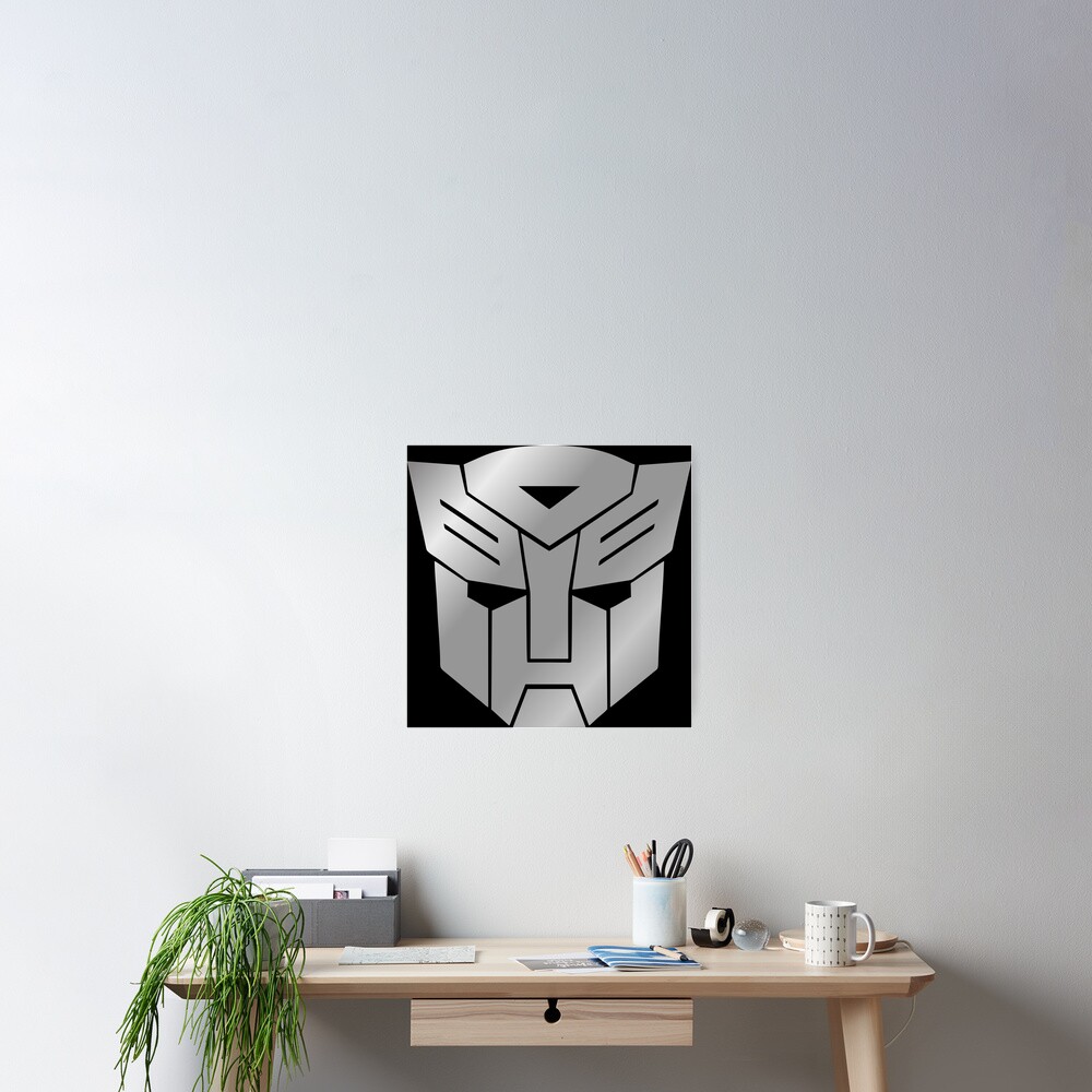 "Autobots Silver Logo" Poster for Sale by aliberalino | Redbubble