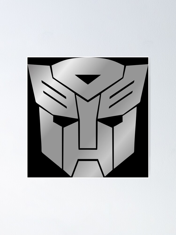 "Autobots Silver Logo" Poster for Sale by aliberalino | Redbubble