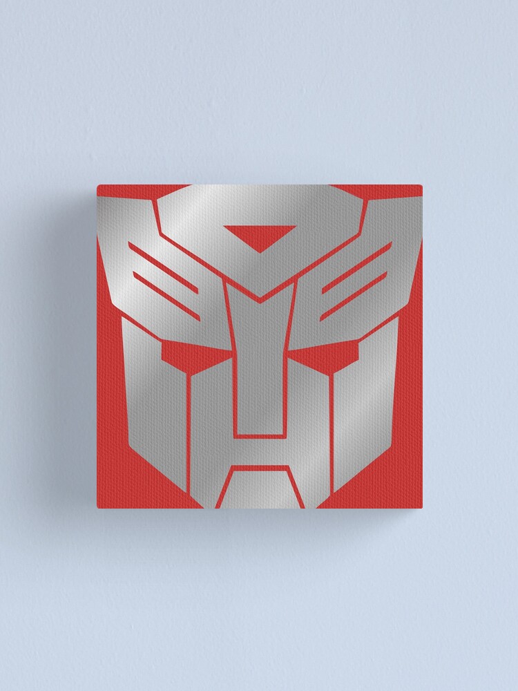 "Autobot Silver Logo" Canvas Print by aliberalino | Redbubble
