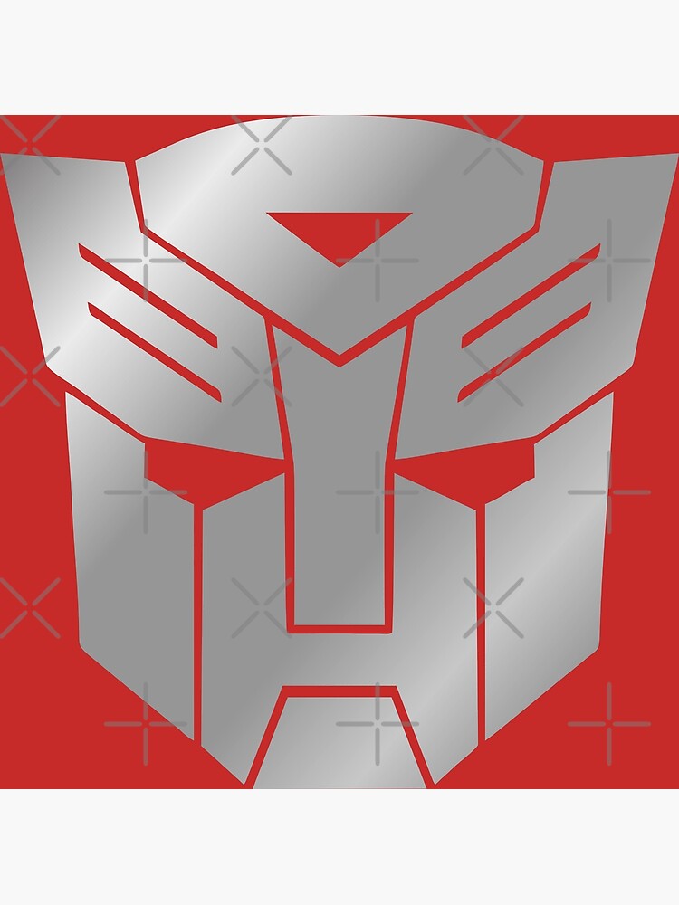 "Autobot Silver Logo" Canvas Print by aliberalino | Redbubble