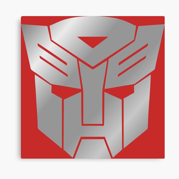 "Autobot Silver Logo" Canvas Print by aliberalino | Redbubble
