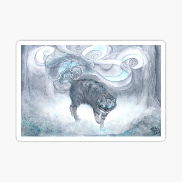 "Cait Sidhe Scottish Wildcat Fae Cat Spirit" Sticker for Sale by ...