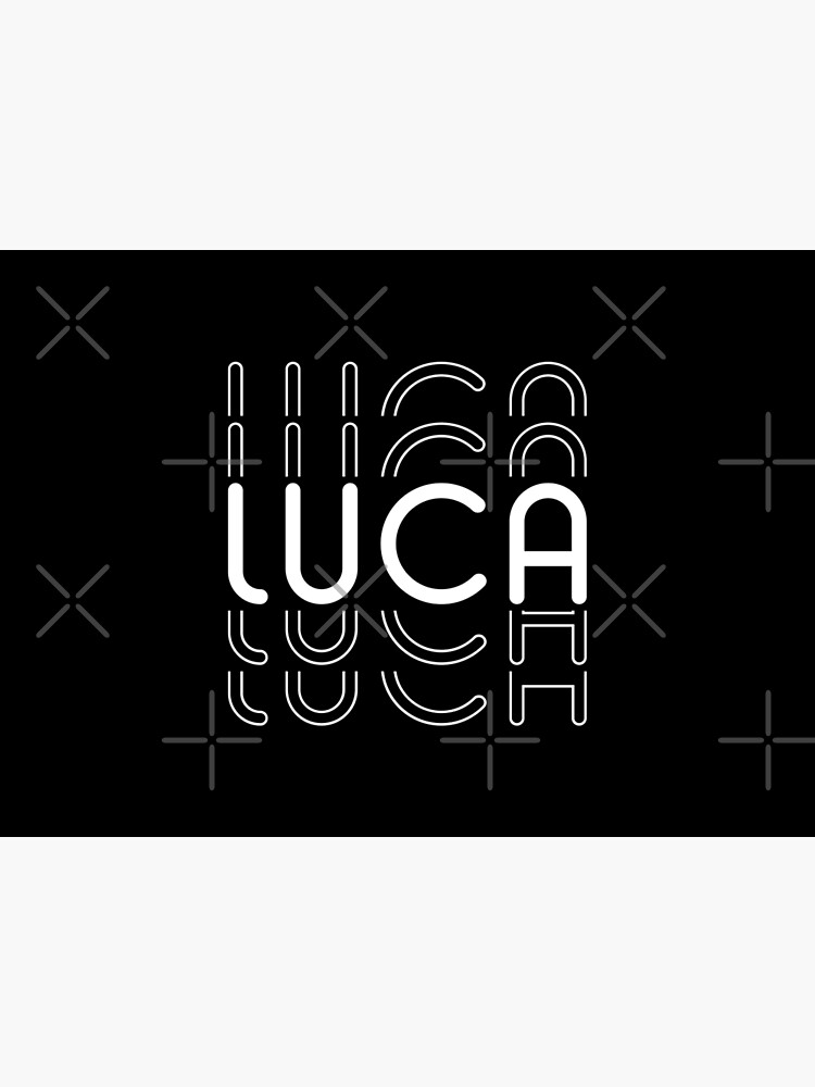 "Luca Name in Black and White Style" Photographic Print for Sale by ...