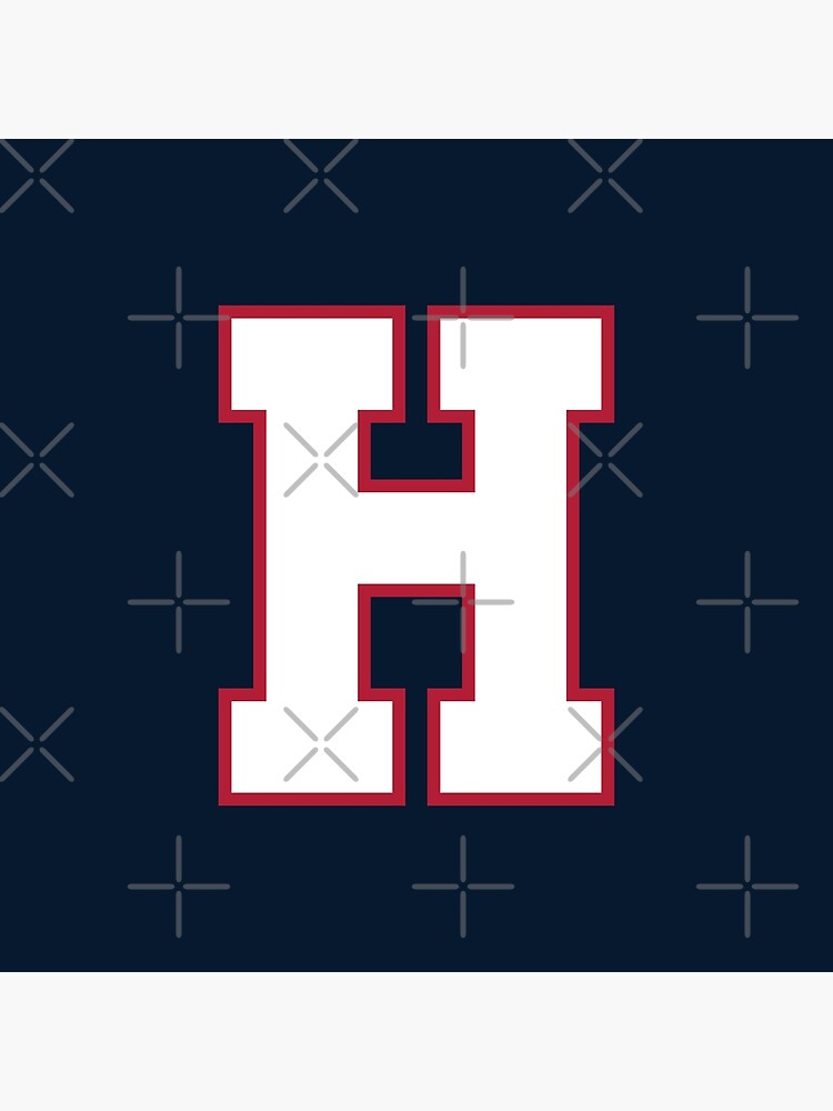 "Houston - Letter H Helmet Face Mask" Poster by Coollage | Redbubble